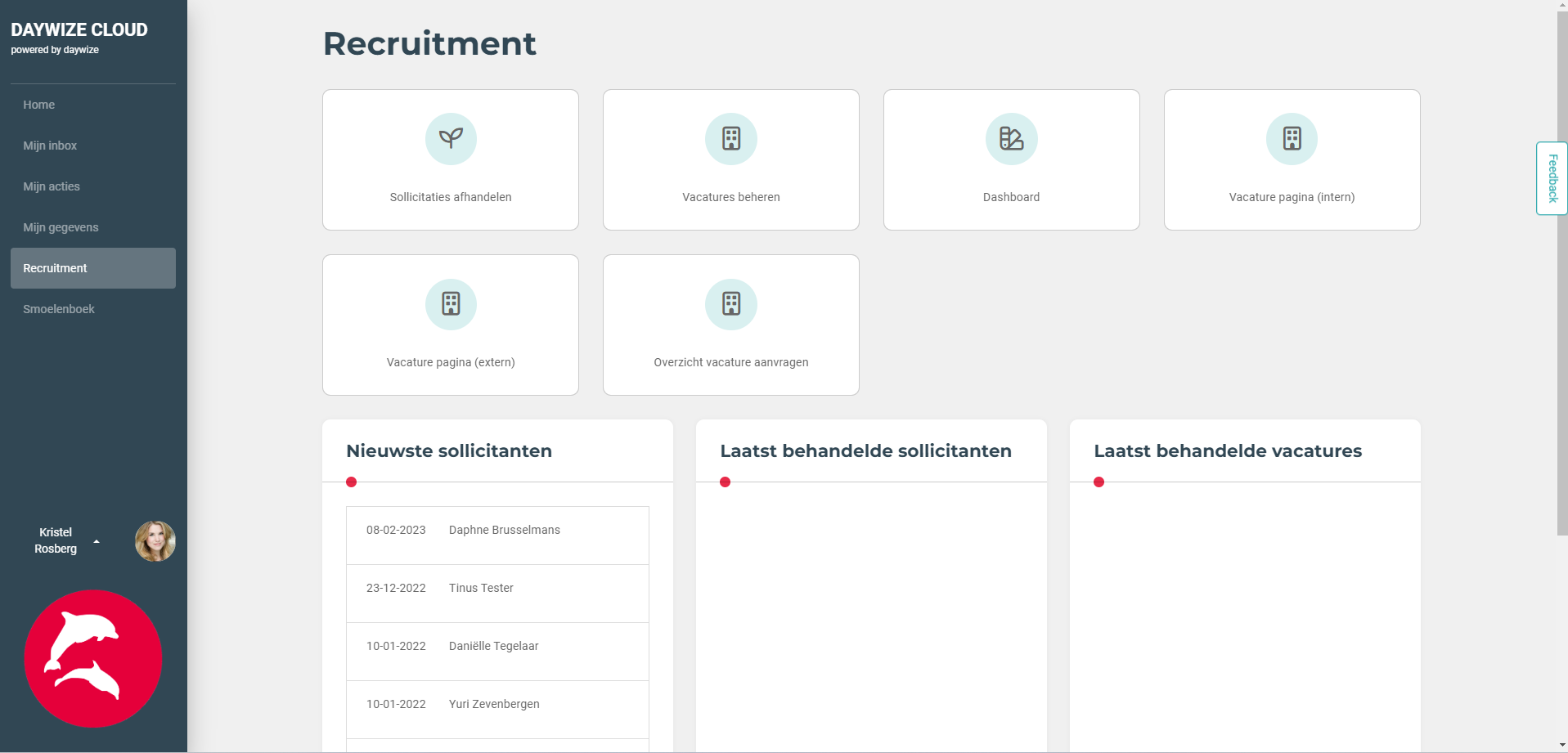 Sollicitant volgsysteem - Daywize Cloud