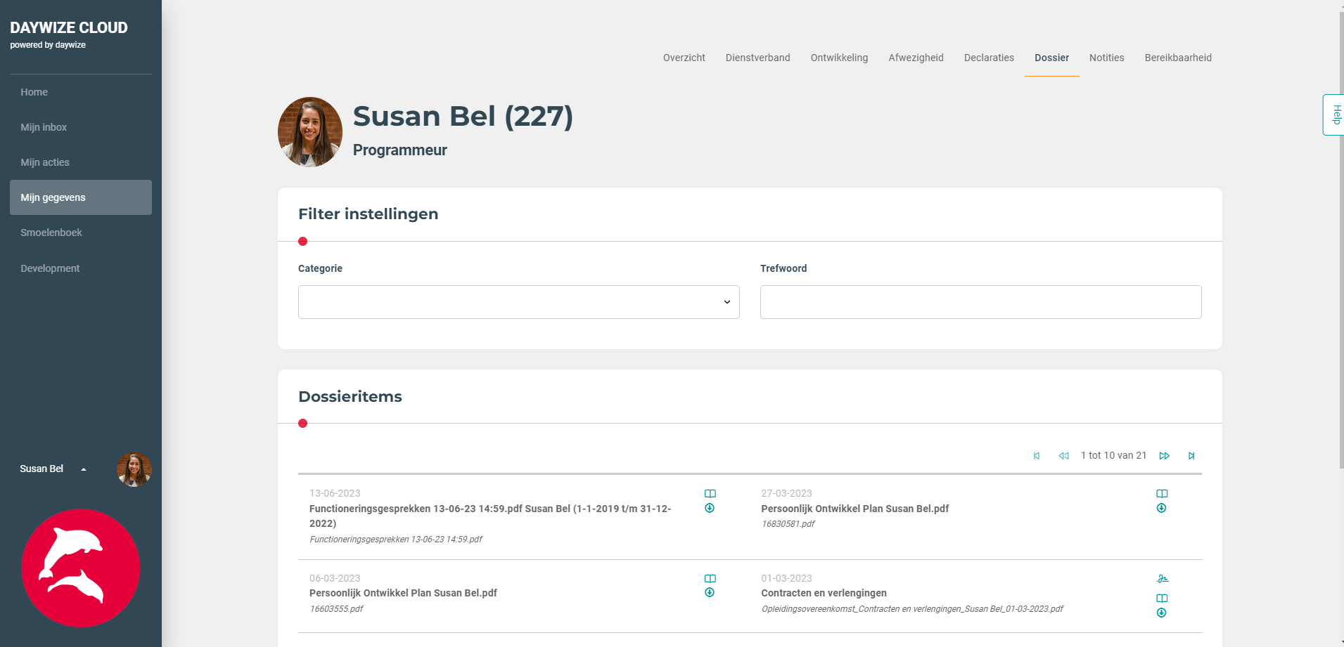 Digitaal dossier - Daywize Cloud